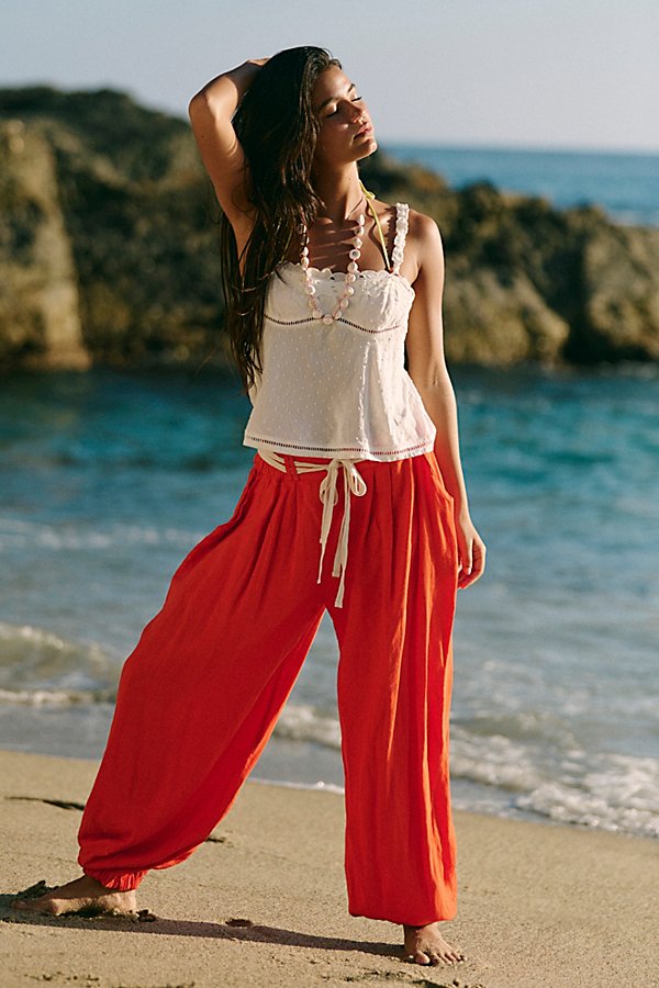 FREE PEOPLE FREE PEOPLE Sandshell Linen Volare Balloon Pants